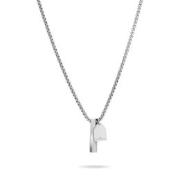 Fynch-Hatton Herren Fynch-Hatton Kette mit Anh&auml;nger &raquo;Schmuck Geschenk Edelstahl Halskette The Twist&laquo; silber Edelstahl, L: 60 B: 4mm