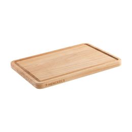 HENCKELS by ZWILLING Schneidebrett Kautschuk-Holz, Saftrille, klingenschonend braun Holzwerkstoff B/H/L: 22cm x 2cm x 32cm