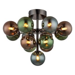 Globo LIGHTING Deckenleuchte &raquo;GRAPPY&laquo; G9 1 Stk. Deckenlampe Wohnzimmer-Leuchte Schlafzimmer-Leuchte Flur K&uuml;che 13, &Oslash; 12cm H: 43cm, 1 Stk.