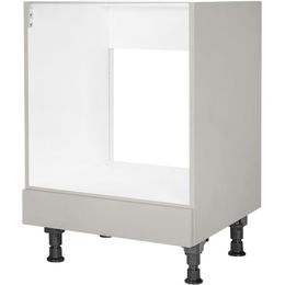 Nobilia Herdumbauschrank &raquo;"Touch", vormontiert, mit h&ouml;henverstellbaren Sockelf&uuml;&szlig;en,&laquo; Breite 60 cm grau B/H/T: 60cm x 87cm x 58,3cm