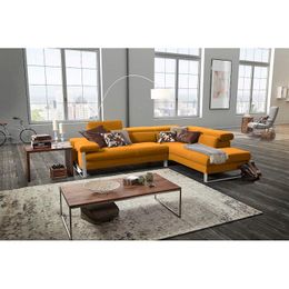 W.Schillig Ecksofa &raquo;finn, toller Sitzkomfort, L-Form, hochwertige Verarbeitungsdetails&laquo; German Design Award 2016, Fu&szlig;gestell Chrom gl&auml;nzend, Breite 