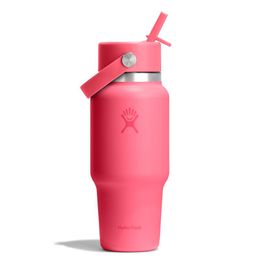 Hydro Flask Trinkflasche &raquo;24 OZ Wide Flex Straw Travel Bottle Cap, 710 ml&laquo; Geeignet f&uuml;r alle Wide Mouth Kappen und Deckel pink Edelstahl 710ml