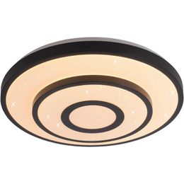 JUST LIGHT LED Deckenleuchte &raquo;TURANUS&laquo; LED-Board 1 Stk. Warmwei&szlig; Starry-Cover 1, &Oslash; 37,5cm H: 8cm, 1 Stk.