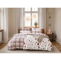 OTTO home Bettw&auml;sche &raquo;Mikkel&laquo; 2 Bettw&auml;sche ab Gr. 135x200 cm,100% Baumwolle, Weihnachten Linon, Obermaterial: 100% Baumwolle B/L: 135cm x 200cm, 1 Stk