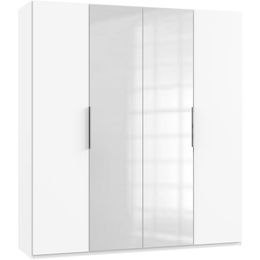 wimex Kleiderschrank &raquo;Level by fresh to go&laquo; mit Spiegelt&uuml;ren wei&szlig; B/H/T: 200cm x 216cm x 58cm, T&uuml;ren: 4 Stk.