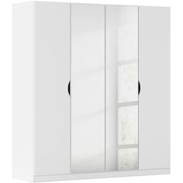 Rauch Kleiderschrank &raquo;Freiham Dreht&uuml;renschrank Schrank Garderobenschrank Breite 91cm&laquo; Schlafzimmerschrank mit Spiegel und Griffmulden BESTSELLER wei&szlig; 