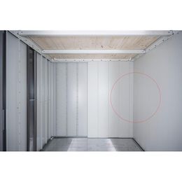BioHort Ger&auml;tehaus-Innenwand Innenverkleidung f&uuml;r Ger&auml;tehaus Neo 4D grau Stahlblech B/H/T: 348cm x 222cm x 348cm
