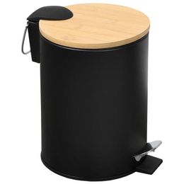Kesper Kosmetikeimer &raquo;M&uuml;lleimer Bambus, FSC zertifiziert, 3l&laquo; inkl. Inneneimer, Deckel mit Soft-Close Bambus, Kunststoff, Metall B/H/T: 17cm x 23cm x 