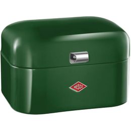 Wesco Brotkasten &raquo;Single Grandy - Brotdose&laquo; L&uuml;ftungsl&ouml;cher auf der R&uuml;ckseite, Metallschaniere Stahlblech B/H/L: 26,8cm x 17,5cm x 22cm