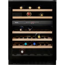 Amica Weink&uuml;hlschrank &raquo;WK 341 110-2 S&laquo; f&uuml;r 45 Standardflaschen &aacute; 0,75l, Standk&uuml;hlschrank schwarz Einheitsgr&ouml;&szlig;e