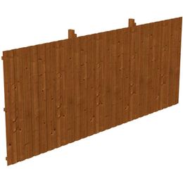 Skan Holz Carport-R&uuml;ckwand aus Deckeschalung 20x120mm braun Holzwerkstoff B/H/T: 550cm x 220cm