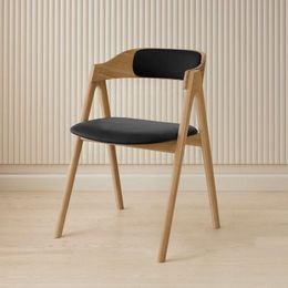 Stuhl &raquo;Mette by Hammel&laquo; () 1 Stk.Massivholz, gepolsterte Sitz- & R&uuml;ckenlehne, versch. Farbvarianten Leder, Massivholz B/H/T: 52cm x 75cm x 54cm, 1 Stk
