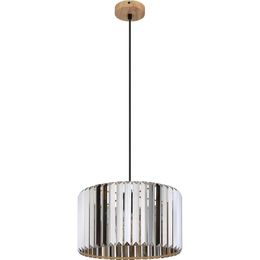 NOWA Pendelleuchte &raquo;RUN&laquo; E27 1 Stk. H&auml;ngeleuchte, H&auml;ngelampe, Kristalle, Wohnbereich, Essbereich braun 1, &Oslash; 35cm H: 120cm, 1 Stk.
