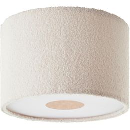 LeGer Home by Lena Gercke Deckenleuchte &raquo;Debora&laquo; E27 1 Stk. Teddy-Stoff, &Oslash; 35 cm, E27, beige beige 2, &Oslash; 35cm H: 24cm, 1 Stk.