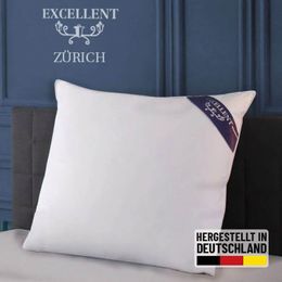 EXCELLENT Federkopfkissen &raquo;Z&uuml;rich, Kopfkissen in 40x80 und 80x80&laquo; F&uuml;llung: 70Federn30Daunen 1 Stk. tlg. allergikerfreundliches Kissen mit Daunenanteil wei&szlig; 