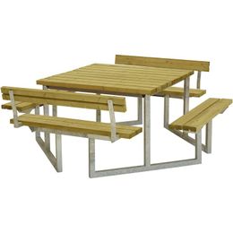 Plus Garten-Essgruppe &raquo;&raquo;Twist&laquo; Kombim&ouml;bel mit 2 R&uuml;ckenlehnen&laquo; 1 Stk. tlg. 204x227x76/45 cm beige B/H/T: 227cm x 76cm x 204cm