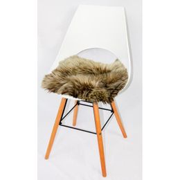 Heitmann Felle Stuhlkissen &raquo;Lamm, Sitzauflage eckig&laquo; 44x44 cm, echtes Lammfell, waschbar, auch als 2er oder 4er Set braun Lammfell B/L: 44cm x 44cm, 1 Stk.