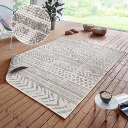 Hanse Home Teppich &raquo;BIRI Wendeteppich&laquo; rechteckig 5 mm H&ouml;he In-& Outdoor, Wetterfest, Balkon, L&auml;ufer, Wohnzimmer, Wasserfest, Boho beige Polypropylen 