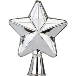MAGIC by Inge Christbaumspitze &raquo;Frosty Silver, Weihnachtsdeko, Christbaumschmuck&laquo; hochwertiger Echtglas-Weihnachtsschmuck, H&ouml;he ca. 17 cm Glas 