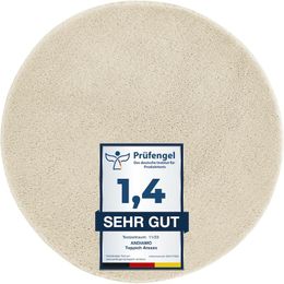ANDIAMO Badematte &raquo;Arezzo, Badvorleger, Badezimmer Teppich, Duschvorleger&laquo; H&ouml;he 16 mm rutschhemmend beschichtet fu&szlig;bodenheizungsgeeignet schnell trocknend Uni