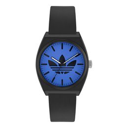 adidas originals Herren adidas originals Quarzuhr &raquo;PROJECT TWO&laquo; Armbanduhr, Herrenuhr, Damenuhr, Resinarmband, Acrylglas schwarz Einheitsgr&ouml;&szlig;e