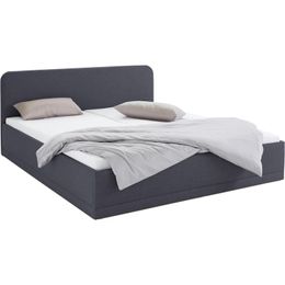 Westfalia Schlafkomfort Polsterbett inkl. Bettkasten bei Ausf&uuml;hrung mit Matratze grau Bezug Bett: wahlweise Microfaser (100% Polyester), Strukturstoff (77% Polyester, 23% 