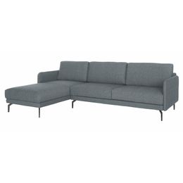 Creation BY ROLF BENZ Ecksofa &raquo;CR.450, Designecksofa, L-Form&laquo; Armlehne sehr schmal, Breite 274 cm, Alugussfu&szlig; Umbragrau grau Chenille COCO (72% 