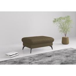 Sit & More sit&more Polsterhocker &raquo;Morris&laquo; mit praktischen Stauraum gr&uuml;n B/H/T: 103cm x 44cm x 69cm, NaturLEDER ,mit Stauraum
