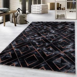 Ayyildiz Teppiche Teppich &raquo;NAXOS 3812&laquo; rechteckig 12 mm H&ouml;he Wohnzimmer braun Polypropylen (PP) B : 140cm 1 Stk., 12mm, L: 200cm