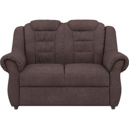 OTTO home 2-Sitzer &raquo;Boston&laquo; Sofa mit hoher R&uuml;ckenlehne schwarz 100% Polyester B/H/T: 145cm x 102cm x 101cm, Struktur soft