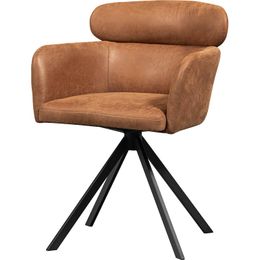 Woood Esszimmerstuhl &raquo;Fenne aus Kunstleder mit Drehgestell aus Metall H 80 x B 58 cm&laquo; (Set) 2 Stk.(Set, 2 St) Hohe Verschlei&szlig;festigkeit, Breite 58 cm 