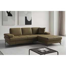 Sit & More sit&more Ecksofa &raquo;Morris Jubi, Recamiere, Breite 247 cm&laquo; mit Armteilfunktion,, wahlweise mit Schlaffunktion B/H/T: 247cm x 83cm x 171cm, NaturLEDER 