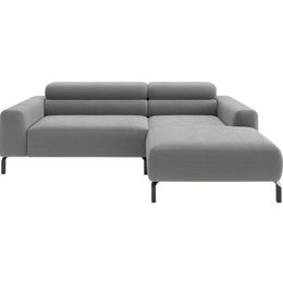 Home Affaire Ecksofa &raquo;Ecksofa, L-Form, incl. Kopfteilverstellung, Breite 223 cm&laquo; wahlweise elektrische Sitztiefenverstellung grau 95% Polyester, 5% 