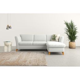 Home Affaire Ecksofa &raquo;Trelleborg L-Form&laquo; Federkern-Polsterung, wahlweise mit Schlaffunktion und Bettkasten grau 100% Polyester B/H/T: 249cm x 86cm x 
