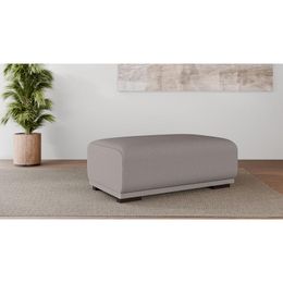 OTTO home Polsterhocker &raquo;BORNHOLM, gro&szlig;er Hocker passend zur Serie, Ma&szlig;e B/T/H: 122/72/46 cm&laquo; mit Wellenfederung, in hochwertiger Verarbeitung grau 