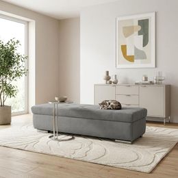 OTTO home Hocker &raquo;Tornby 161 cm breit&laquo; Gro&szlig;er Hocker mit Staufach 100% Polyester B/H/T: 161cm x 41cm x 60cm, Chenille-Optik