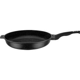 GSW Bratpfanne &raquo;Titanium Granit Advanced&laquo; Aluminiumguss 1 Stk. tlg. Bratpfanne aus Aluminium-Guss mit Antihaft-Versiegelung schwarz &Oslash; 32cm + H&ouml;he 6cm