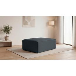 OTTO home Polsterhocker &raquo;Clayton Breite 103 cm&laquo; in einem trendigen Cord-Bezug grau 100% Polyester B/H/T: 103cm x 41cm x 69cm, Cord, gro&szlig;