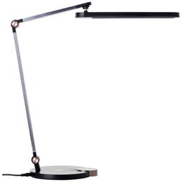 Brilliant LED Schreibtischlampe &raquo;Officehero&laquo; 1 Stk. warmwei&szlig; - kaltwei&szlig; Wireless charging, 1000 lm, dimmbar, CCT schwarz H: 40cm, 1 Stk.