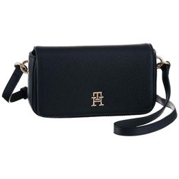 Tommy Hilfiger Damen Umh&auml;ngetasche &raquo;TH EMBLEM FLAP CROSSOVER&laquo; mit TH-Emblem vorne blau B/H/T: 21,5cm x 12,5cm x 5cm