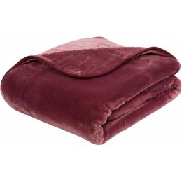 G&ouml;zze Wohndecke &raquo;Premium Cashmere Feeling&laquo; mit premium Cashmere Feeling, Kuscheldecke lila Polyester B/L: 130cm x 170cm