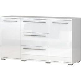 OTTO home Sideboard &raquo;Piano, Kombikommode, 2-t&uuml;rig mit 3 Schubladen, 153x45x85cm&laquo; UV lackiert, hochgl&auml;nzend, Soft-Close Funktion wei&szlig; Holzwerkstoff B/H