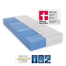 Kaltschaummatratze &raquo;H+ KS60&laquo; 22 cm hoch 1-tlg., 1 Stk. tlg. wei&szlig; Bezug: 51% Polyester, 49% Lyocell 3 (81 kg - 100 kg), 22cm, Polyester Bezug, Material