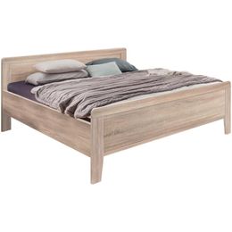 Wiemann Holzbett &raquo;Bern&laquo; 4-fach Liegeh&ouml;henverstellung beige Liegefl&auml;che L&auml;nge B: 200cm x 140cm, H&ouml;he Bett: 88cm H&ouml;he Fu&szlig;teil: 65cm, ohne Matratze