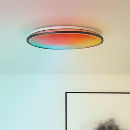 Brilliant LED Deckenleuchte &raquo;Heida&laquo; warmwei&szlig; - kaltwei&szlig; 3000 lm, &Oslash; 49 cm, Metall/Kunststoff, schwarz schwarz &Oslash; 49cm H: 7,5cm