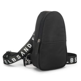 ELBSAND Damen Umh&auml;ngetasche &raquo;kleiner Rucksack&laquo; Crossbody Bag, Handtasche, Schultertasche, Mini Bag VEGAN schwarz B/H/T: 14cm x 26cm x 7,5cm