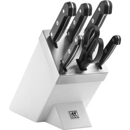 Zwilling Messerblock &raquo;Gourmet&laquo; 7 Stk. selbstsch&auml;rfend wei&szlig; Einheitsgr&ouml;&szlig;e