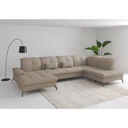 Sit & More sit&more Wohnlandschaft &raquo;Amica, U-Form, inkl. Sitztiefenverstellung und Armteilverstellung&laquo; wahlweise mit Kopfteilverstellung, Schlaffunktion und 