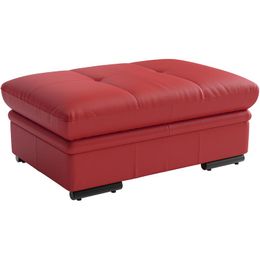 Sit & More sit&more Polsterhocker &raquo;Viola, Leder, B: 102 cm&laquo; mit praktischen Stauraum rot B/H/T: 102cm x 43cm x 68cm, NaturLEDER ,mit Stauraum
