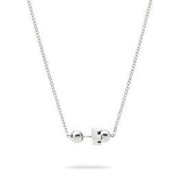 Liebeskind Berlin Damen Kette mit Anh&auml;nger &raquo;Schmuck Geschenk Edelstahl Halskette Steel Ball&laquo; Edelstahl, L: 43 B: 2,2mm